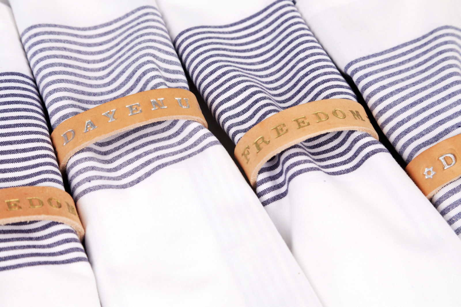 Engraved Napkin Rings Breaking Matzo Engraved Napkin Rings Breaking Matzo
