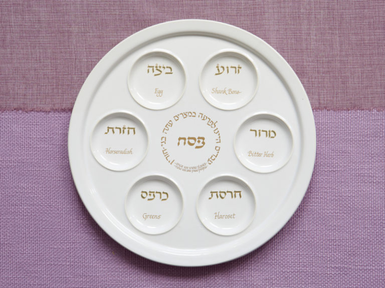 The Seder Plate - Breaking Matzo